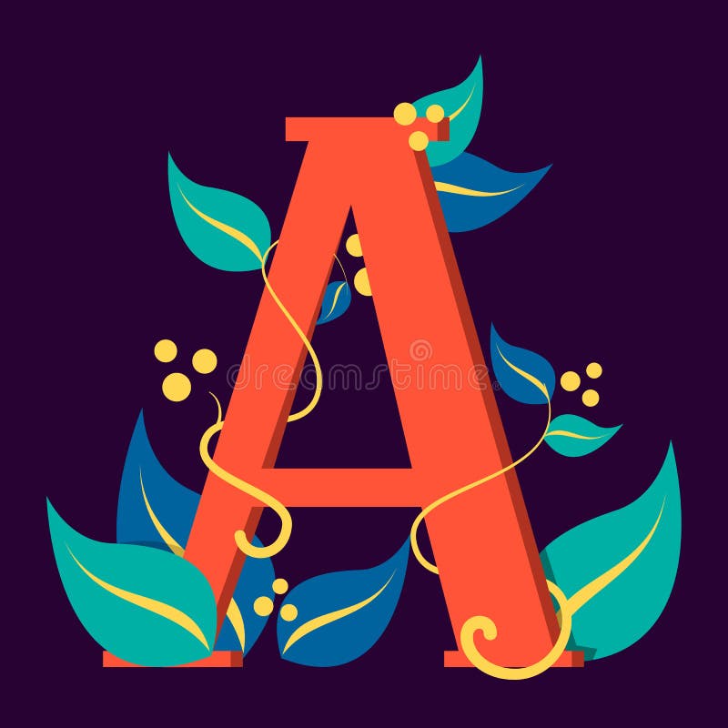 Letter a Symbol. Design of Logotype Stock Illustration - Illustration ...