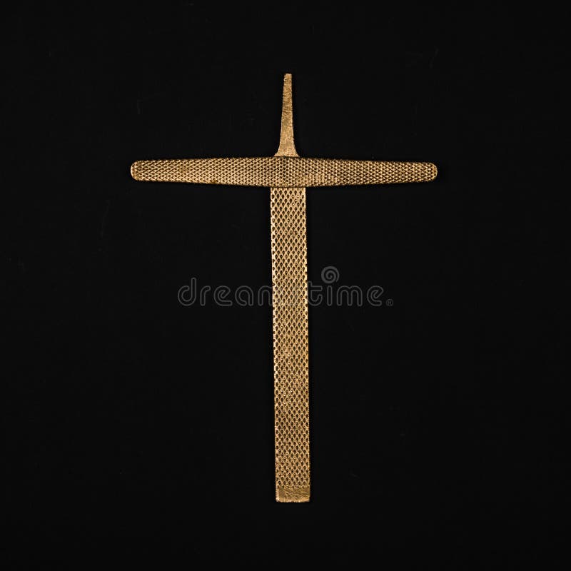 Letter T. Alphabet Made of Golden Repair Tools Stock Image - Image of ...