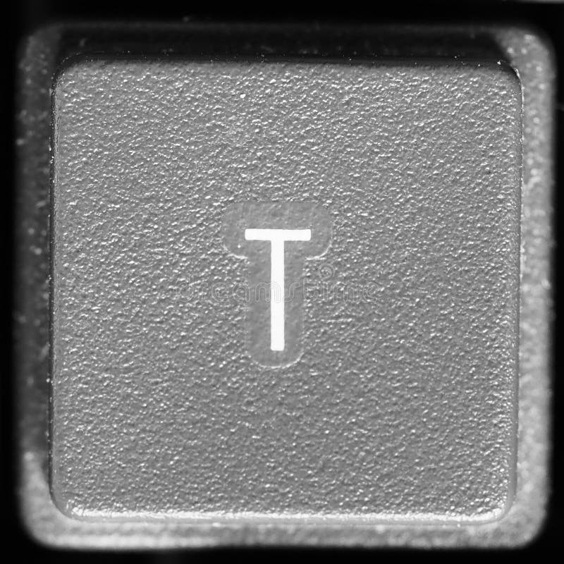 Letter T on Computer Keyboard Stock Image - Image of upper, typing ...