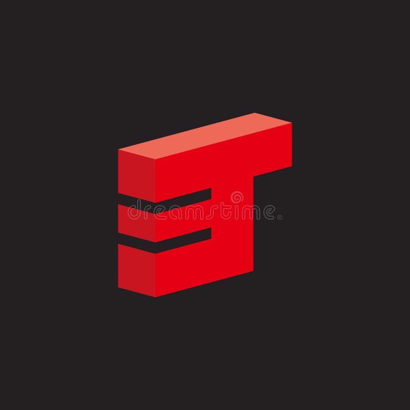 Letter T 3d Motion Run Simple Gradient Logo Vector Stock Vector ...