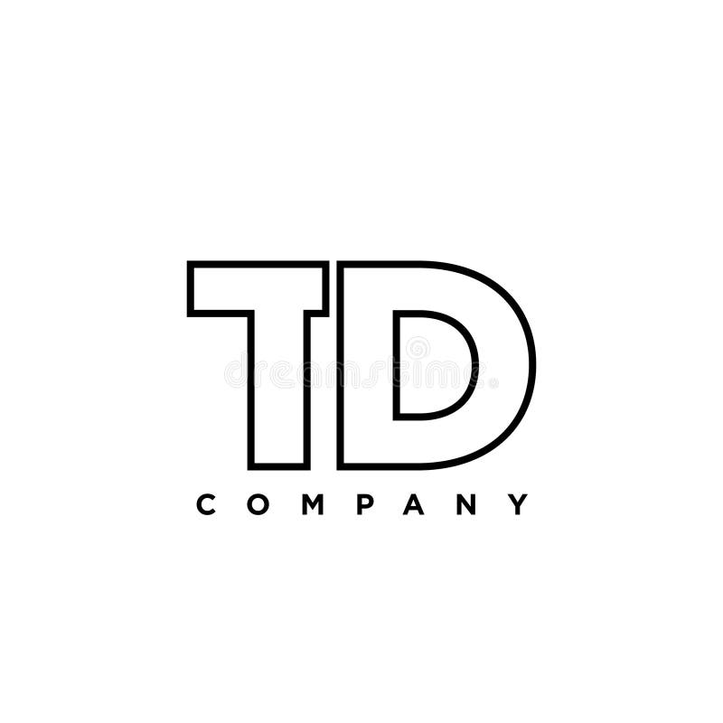 Letter T and D, TD Logo Design Template. Minimal Monogram Initial Based ...