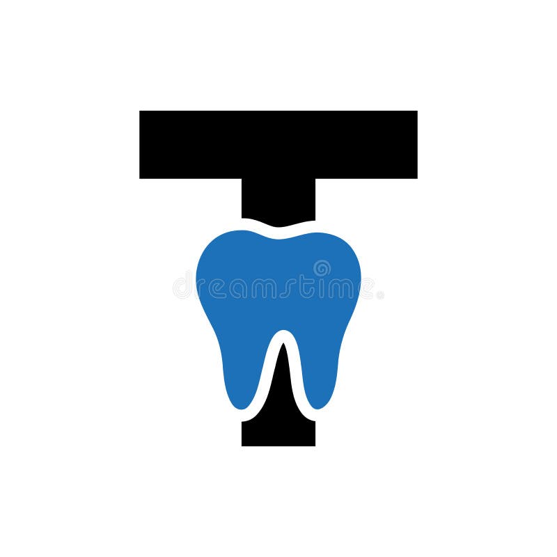 Letter T Dental Logo Concept with Teeth Symbol Vector Template Stock ...