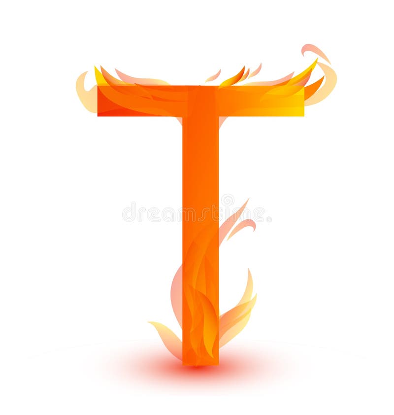 Letter T Fire Stock Illustrations – 389 Letter T Fire Stock ...
