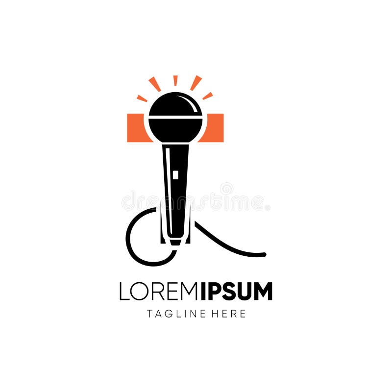 Letter T Initial Microphone Logo Design Vector Icon Graphic Emblem ...