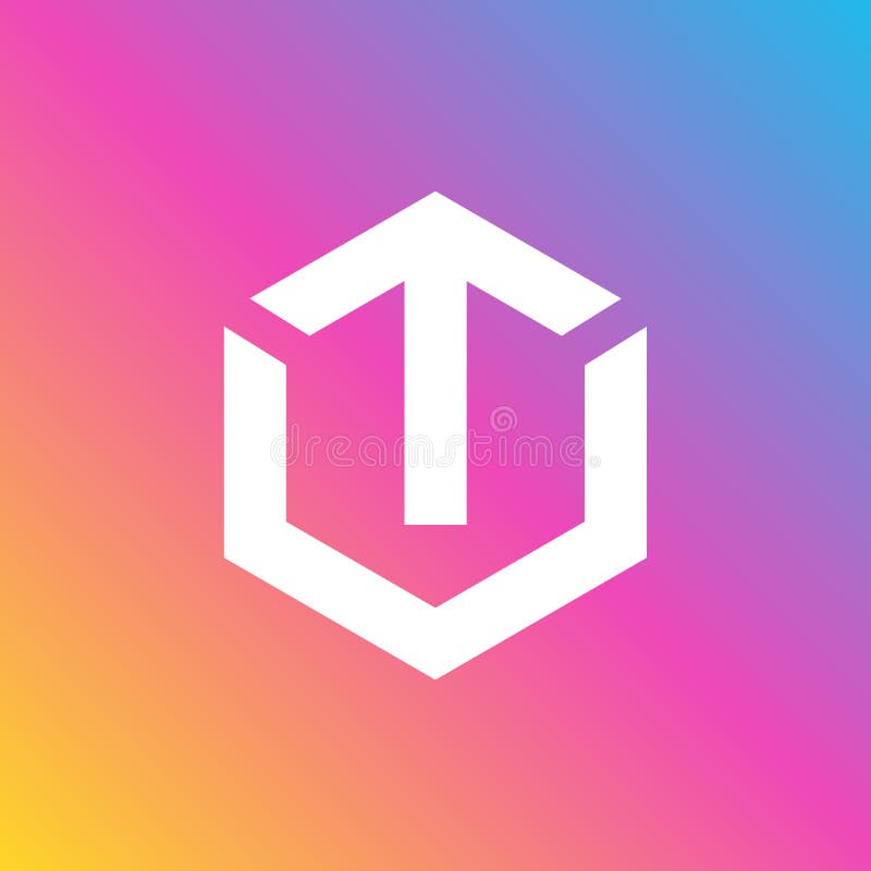 Alphabet Inside Hexagon Shape Stock Vector - Illustration of modern ...