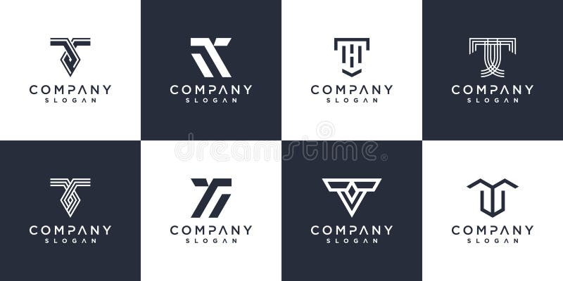 Letter T Logo Collection with Modern Concept Premium Vector Stock ...