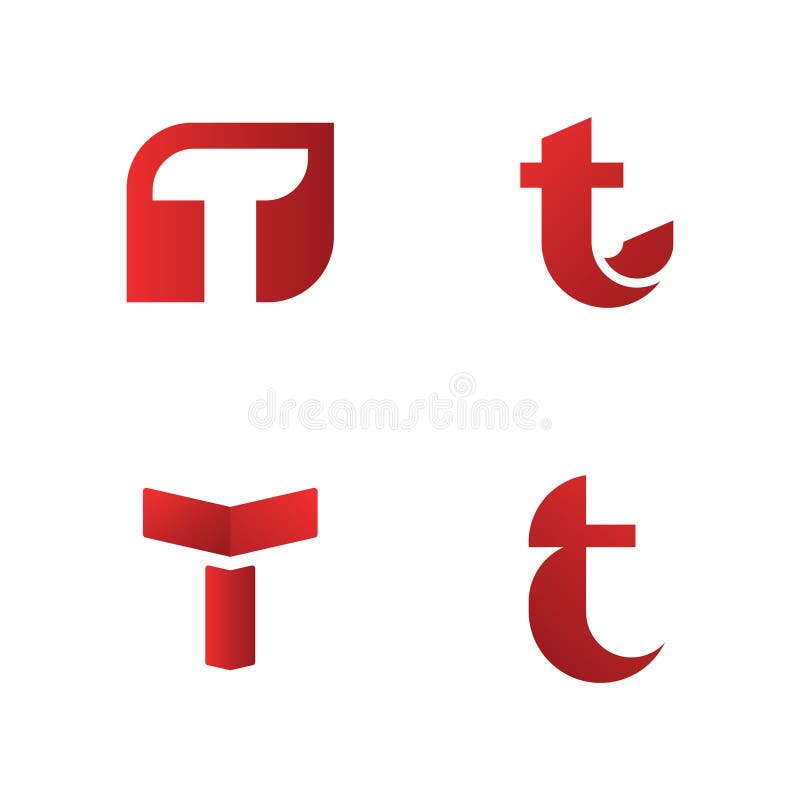 Letter T Logo Icon Design Template Stock Vector - Illustration of ...