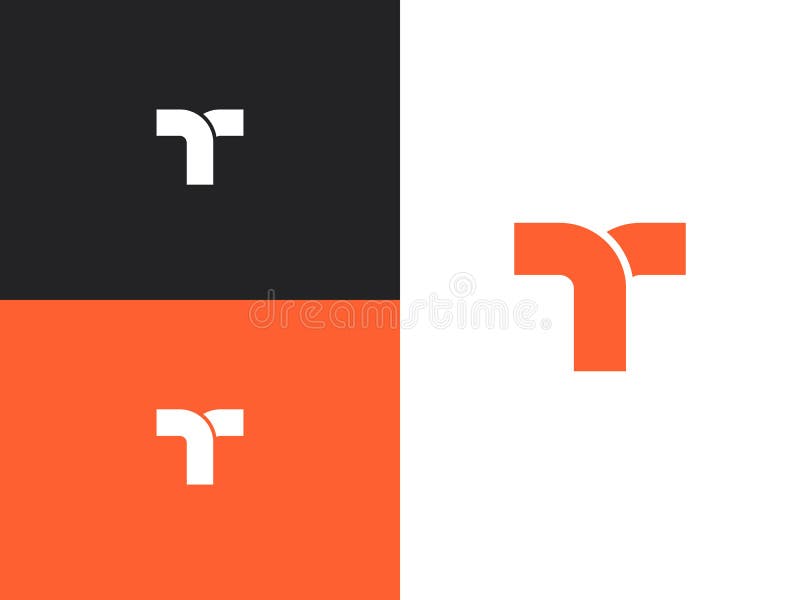 Letter T Logo Design Template Elements, Concept Icon Stock Illustration ...