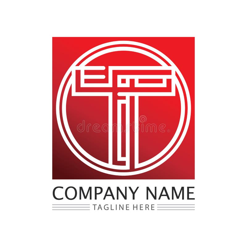 Letter T Logo Image and Font T Design Graphic Vector Stock Illustration ...