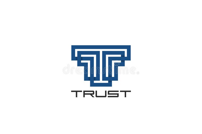 Letter T Logo Monogram Loop Infinite Style Vector Template. Finance ...