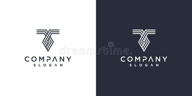 Letter T Logo Template with Modern Concept Premium Vector Part 7 Stock ...