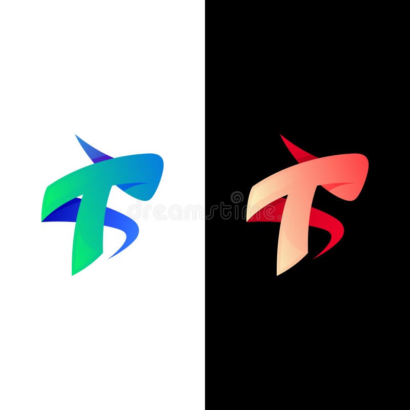 Letter T Logo Template, Simple Design Vector Stock Vector ...