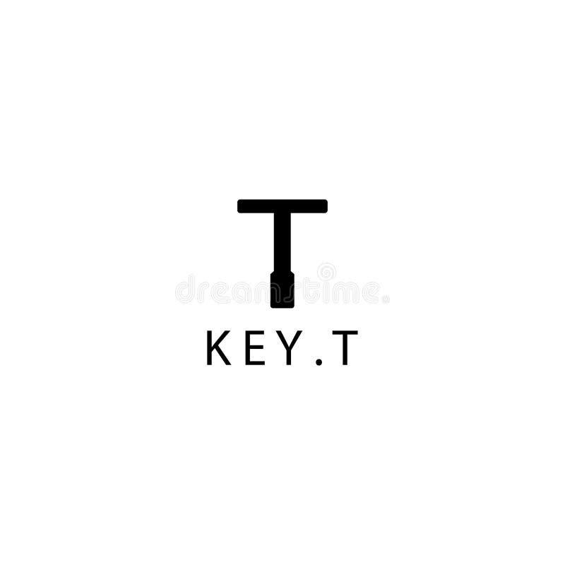 Letter T Logo Vector Illustration of Key Design Stock Vector ...