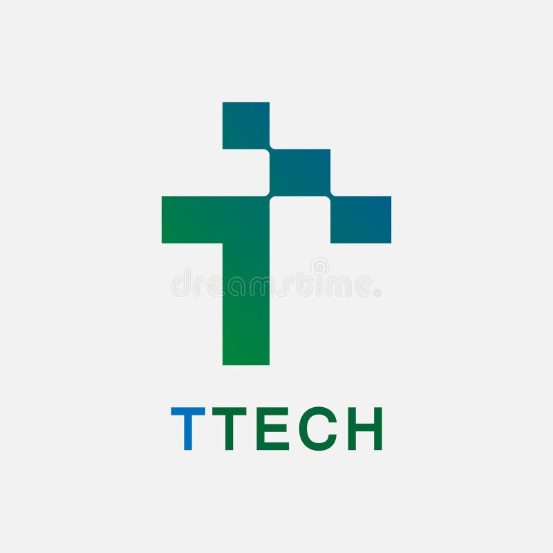 Letter T Molecule Logo, Bio Tech Connect Dots Science Technology Logo ...