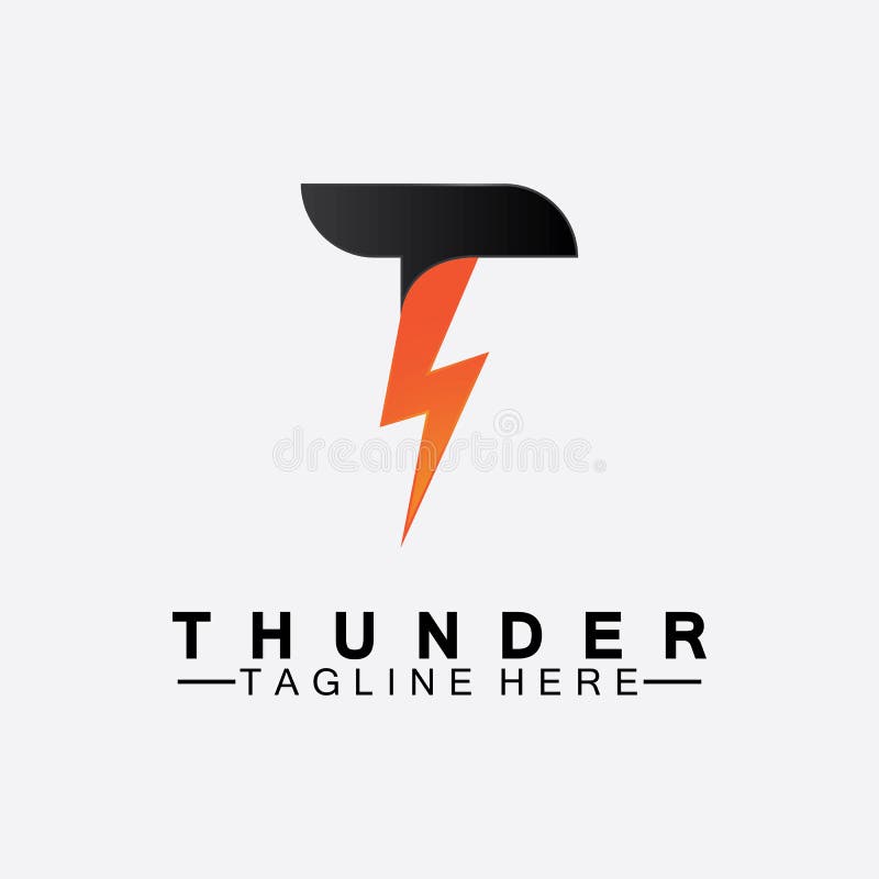 Letter S Thunder Electric Lightning Logo Vector Illustration Design ...