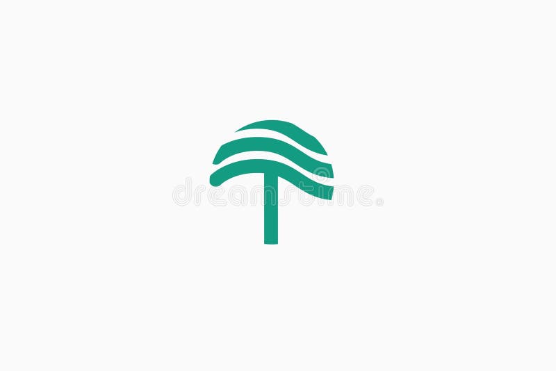 Letter T tree logo stock vector. Illustration of isolated - 299655448