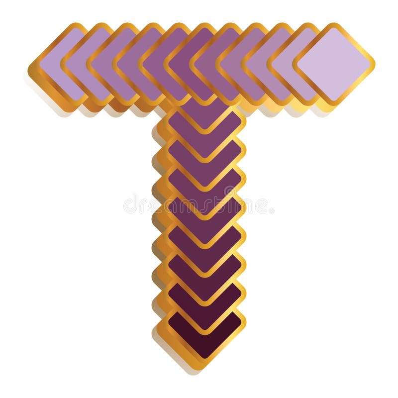 Letter T. Vector Illustration Decorative Design Stock Vector ...