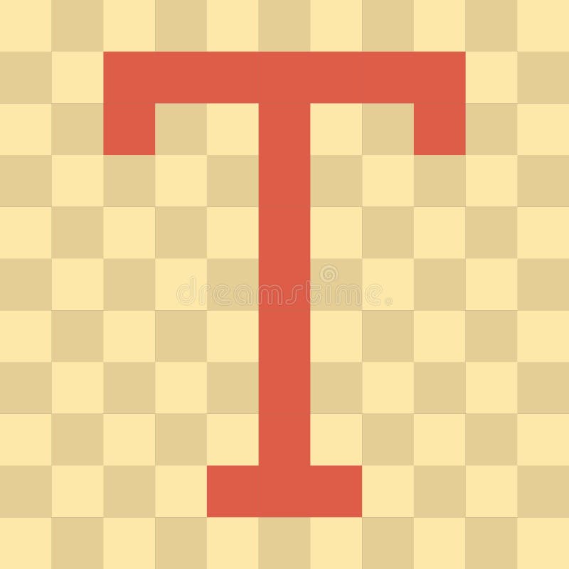 Letter T. Vector Illustration Decorative Design Stock Vector ...