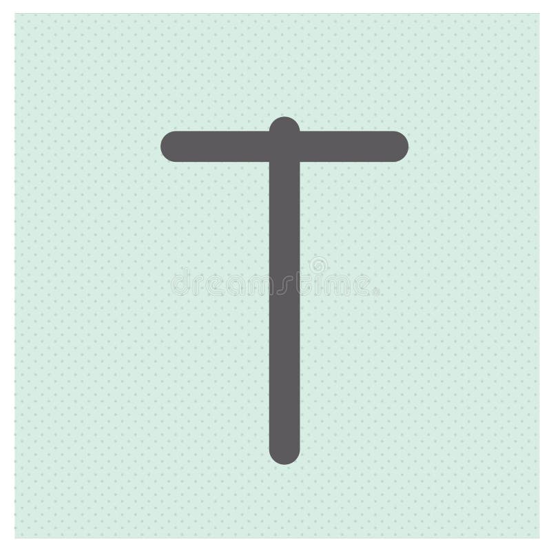 Letter T. Vector Illustration Decorative Design Stock Vector ...