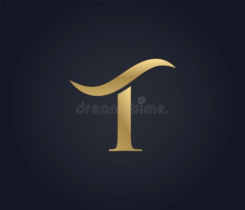 Letter T wave sign logo stock vector. Illustration of letter - 271389788