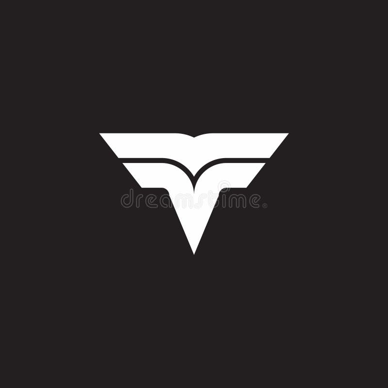 Letter T Wings Curves Stripes Logo Vector Stock Vector - Illustration ...