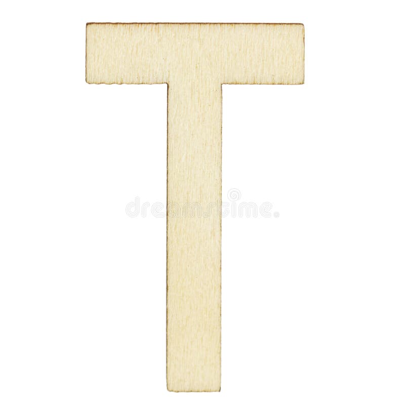 Letter T of Wood with Wooden Texture Stock Image - Image of cutout ...