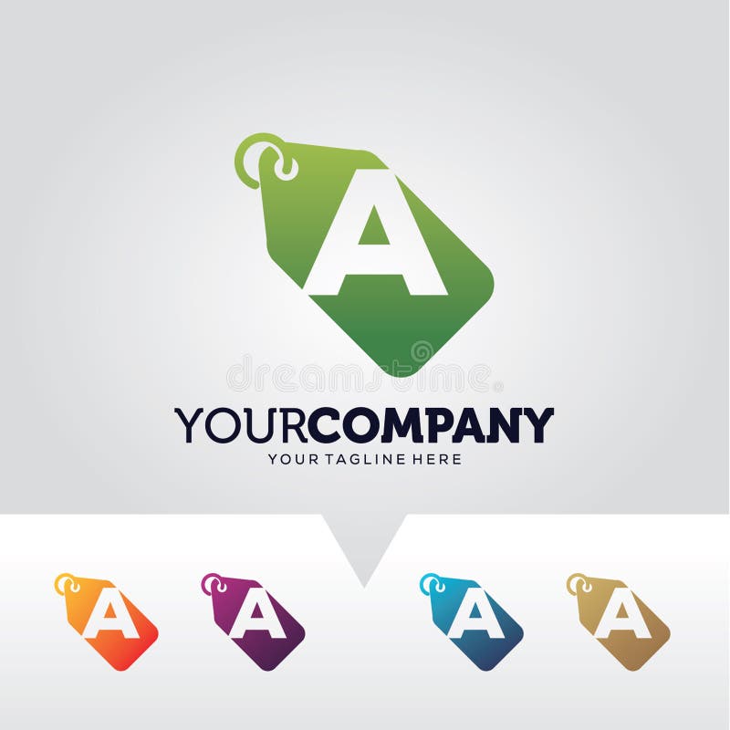 Letter Tag Logo Design Template Stock Vector - Illustration of offer ...