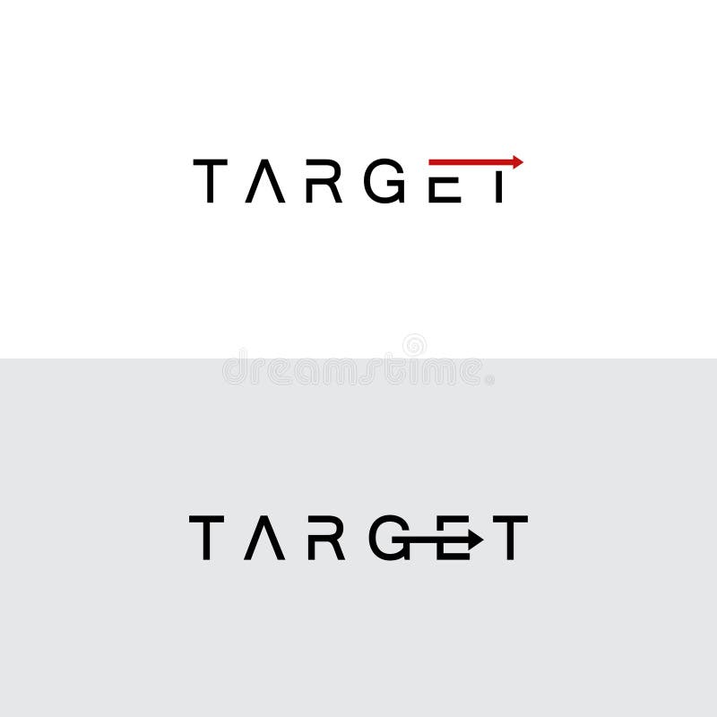 Letter of Target Logo Design Vector Icon Elements Symbol Illustrations ...