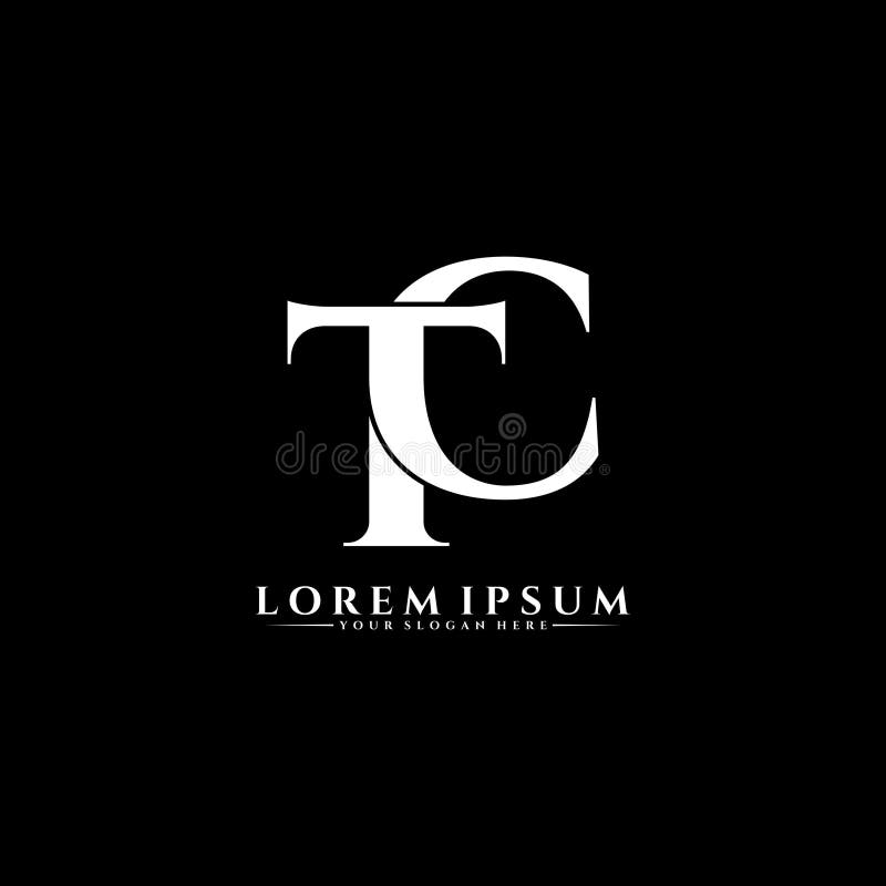Letter TC Simple Monogram Logo Icon Design. Stock Vector - Illustration ...
