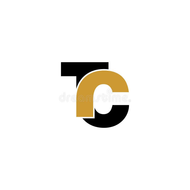 Letter TC Simple Monogram Logo Icon Design. Stock Vector - Illustration ...