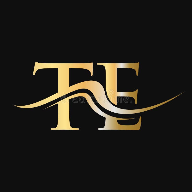 Letter TE Logo Design. Initial TE Logotype Template for Business and ...