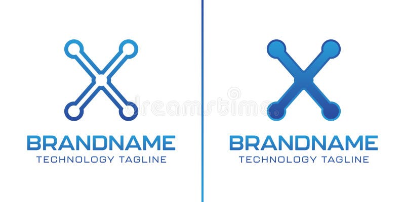 Letter X Technology Logo, Symbolize Progress, Innovation, and Digital ...