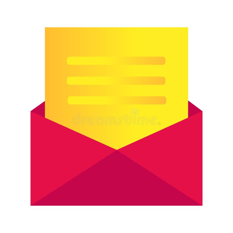 Message Icon, Envelope Illustration - Vector Mail Icon, Send Letter ...