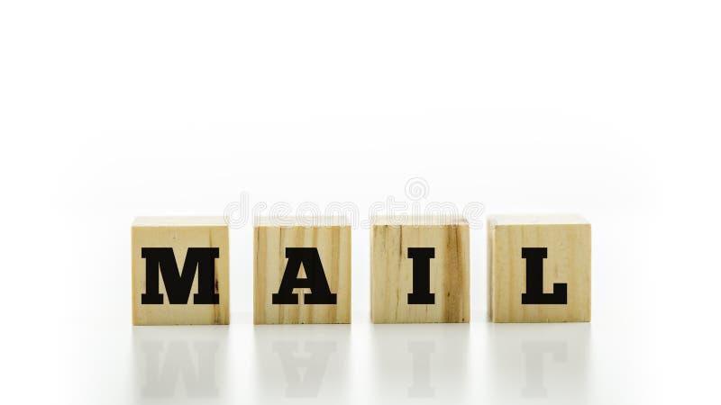 Letter Tiles Spelling the Word Mail Stock Photo - Image of mail, post ...
