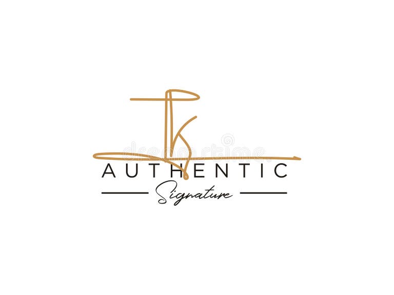 Letter TK Signature Logo Template Vector Stock Vector - Illustration of ...