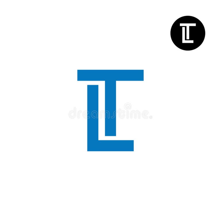 Letter TL LT Monogram Logo Design Simple Stock Vector - Illustration of ...