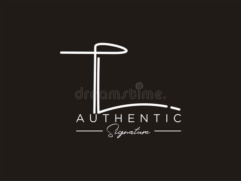 Letter TL Signature Logo Template Vector Stock Vector - Illustration of ...