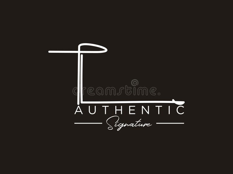 Letter TL Signature Logo Template Vector Stock Vector - Illustration of ...