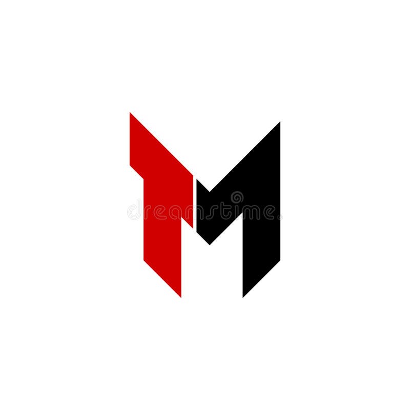 Letter TM Simple Monogram Logo Icon Design. Stock Vector - Illustration ...