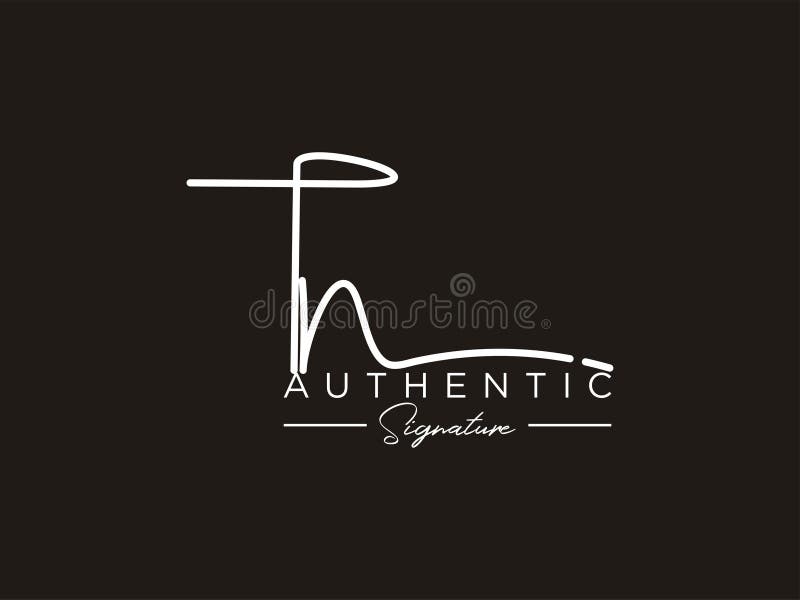 Letter TN Signature Logo Template Vector Stock Vector - Illustration of ...