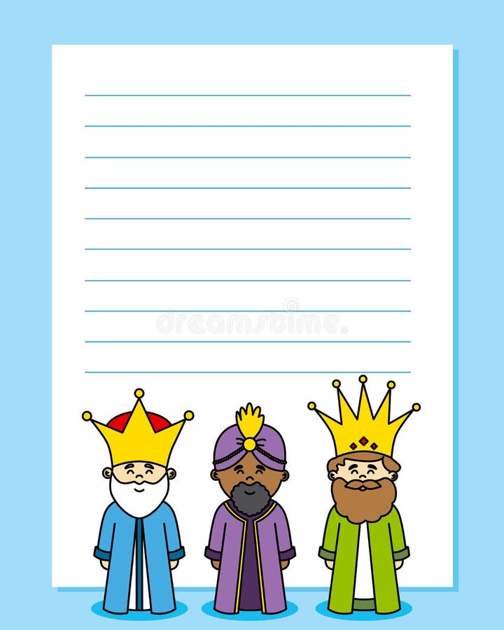 Letter to the Three Kings stock vector. Illustration of three - 62587400