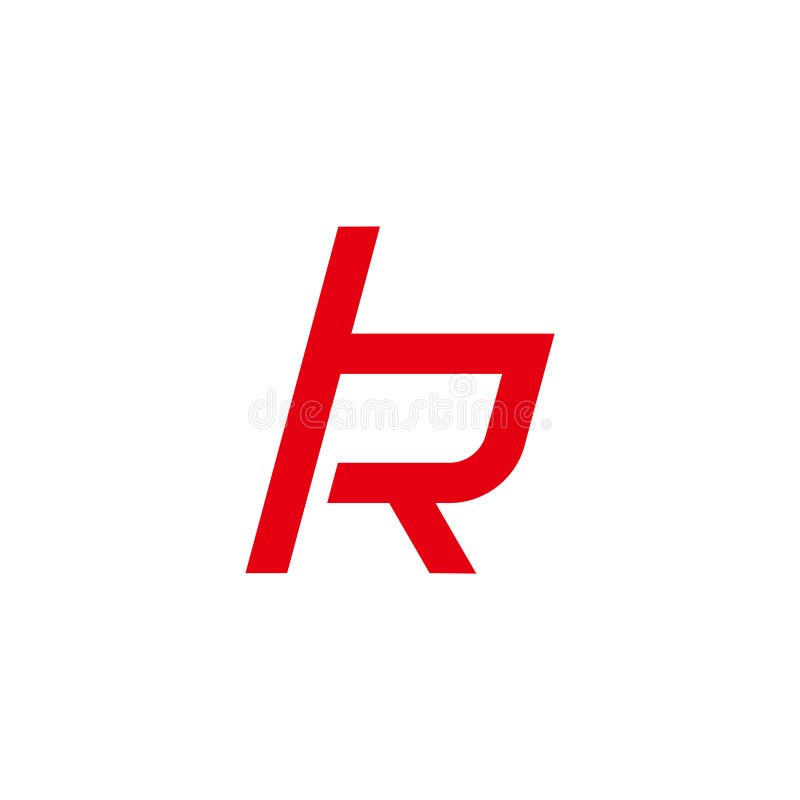 Letter 2r R2 Abstract Geometric Line Logo Vector Stock Vector ...