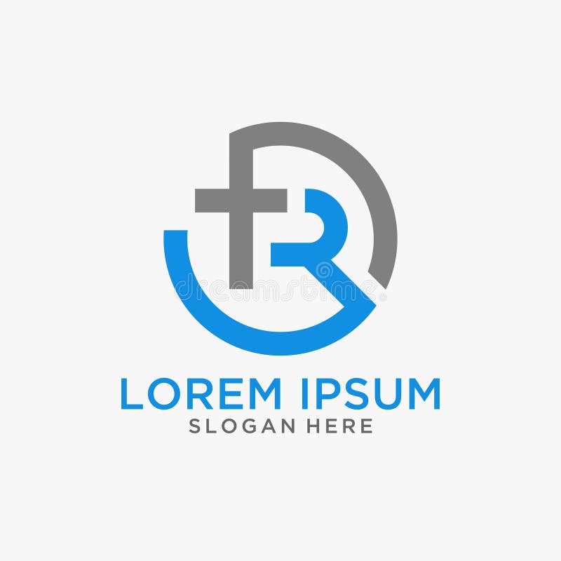 Letter TR logo design stock vector. Illustration of brand - 236266173