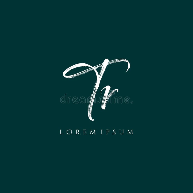 Letter TR Simple Monogram Logo Icon Design. Stock Vector - Illustration ...