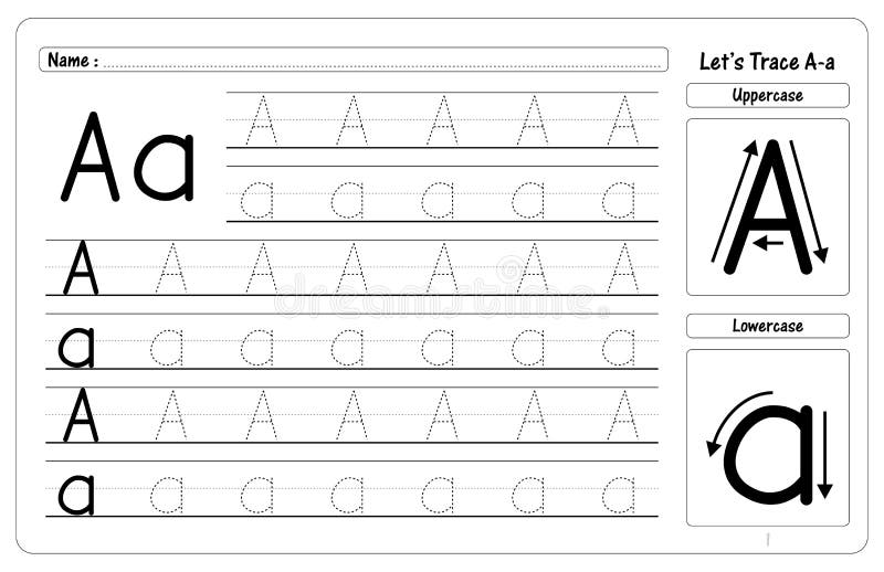 Letter S Tracing and Writing Worksheets Stock Vector - Illustration of ...
