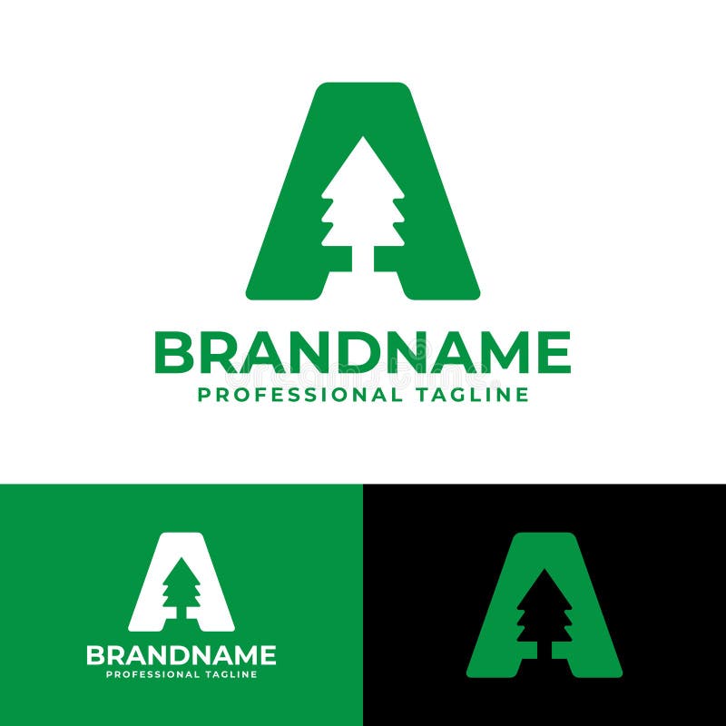 Letter a Tree Logo, for Any Environmental Brands with a Initial Stock ...