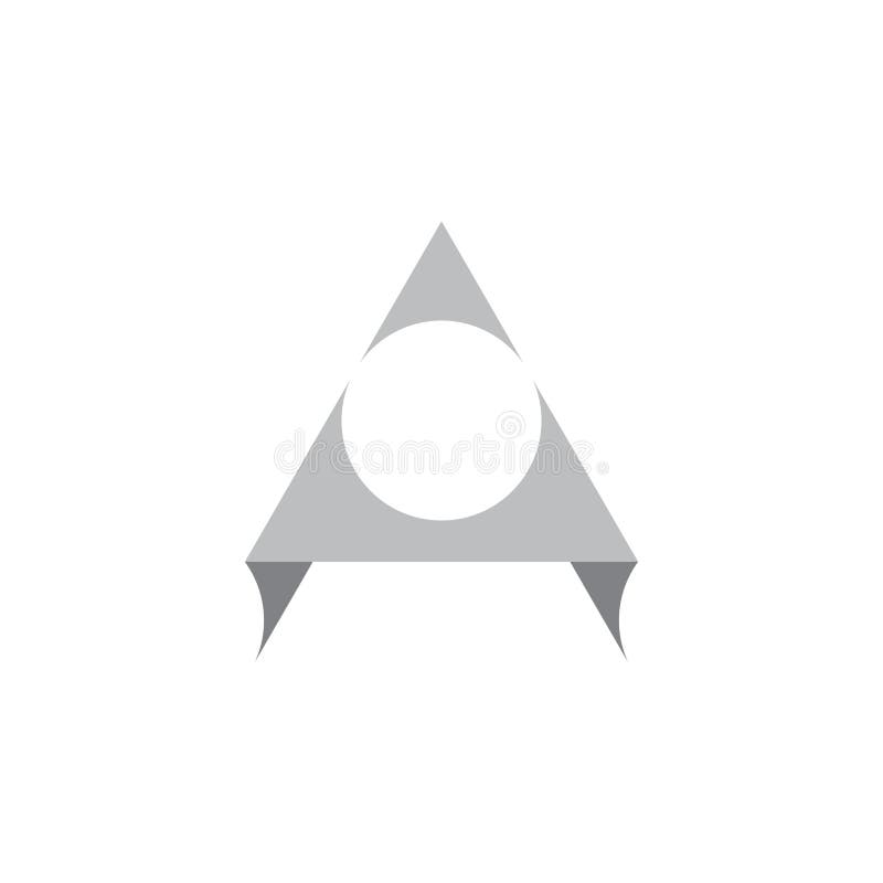 Letter a Triangle Square Geometric Logo Vector Stock Vector ...