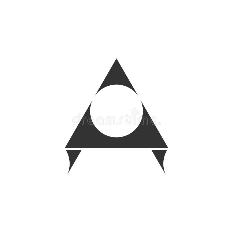 Letter a Triangle 3d Paper Logo Vector Stock Vector - Illustration of ...