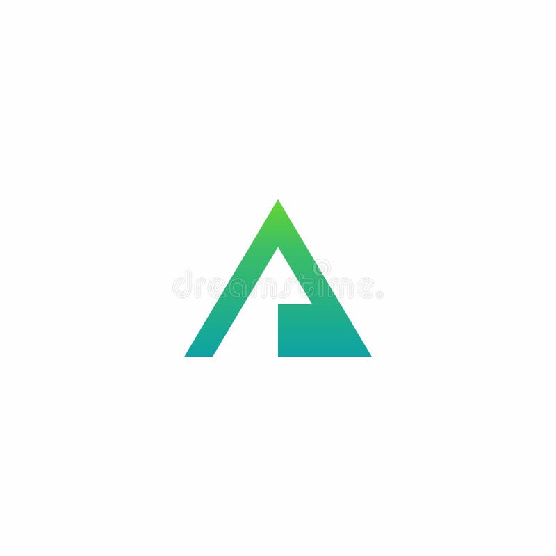 Letter a Triangle Logo. a Logo Simple Stock Vector - Illustration of ...