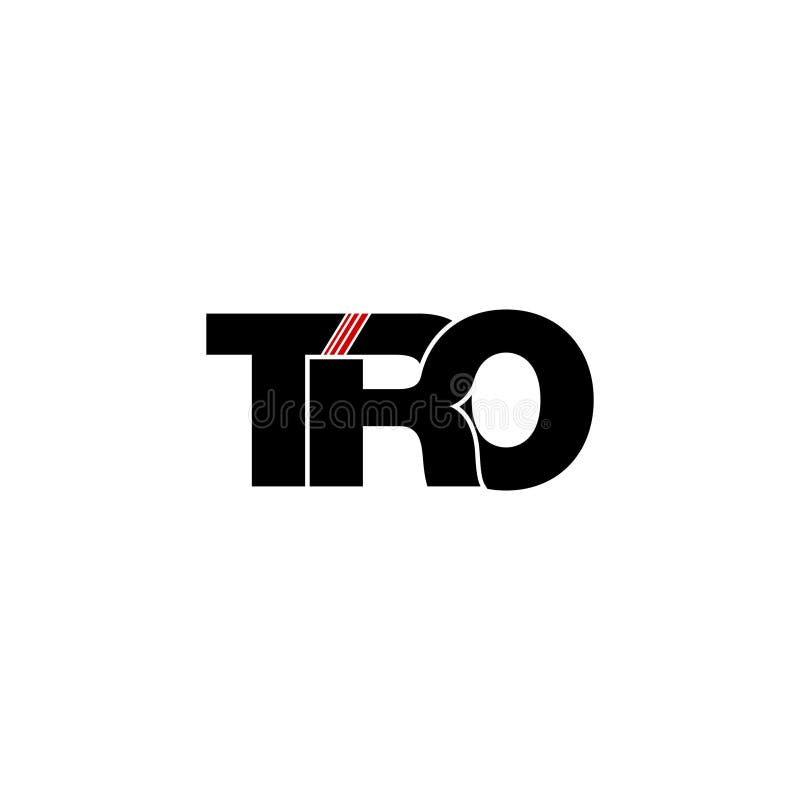 Letter TRO Simple Monogram Logo Icon Design. Stock Vector ...